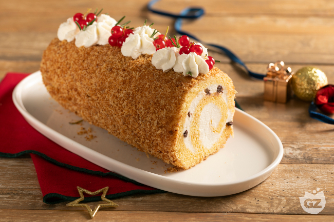 Rolo de pandoro com creme de ricota - Receitas italianas do GialloZafferano